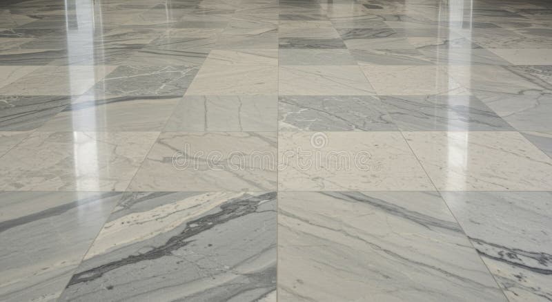Reflective Polished Granite Floor Tiles in Grey and White Stock ...