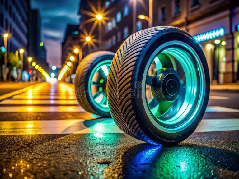 Reflective Polyurethane Wheels with Unique Tread Patterns Enhanced ...