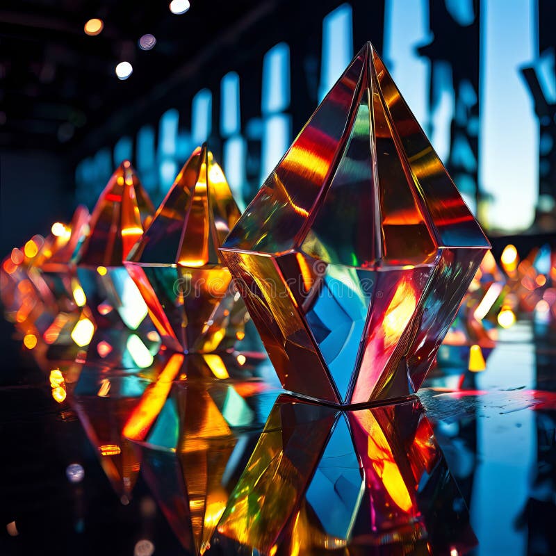 Reflective Prism Installation an Installation Made from Reflec Stock ...
