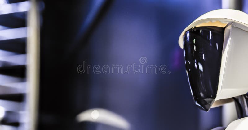 Reflective robotic helmet stock image. Image of copy - 126986335