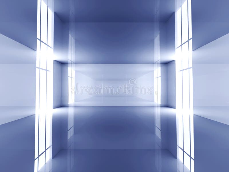 Reflective Room stock illustration. Illustration of architecture - 11349135