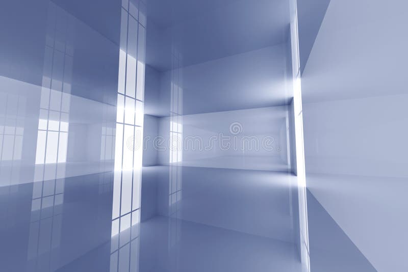 Reflective Room stock illustration. Illustration of light - 72745321