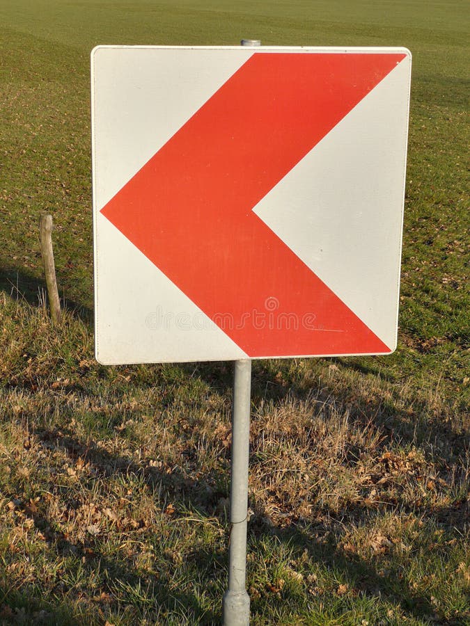 Sharp left turn sign stock photo. Image of sign, left - 25407898