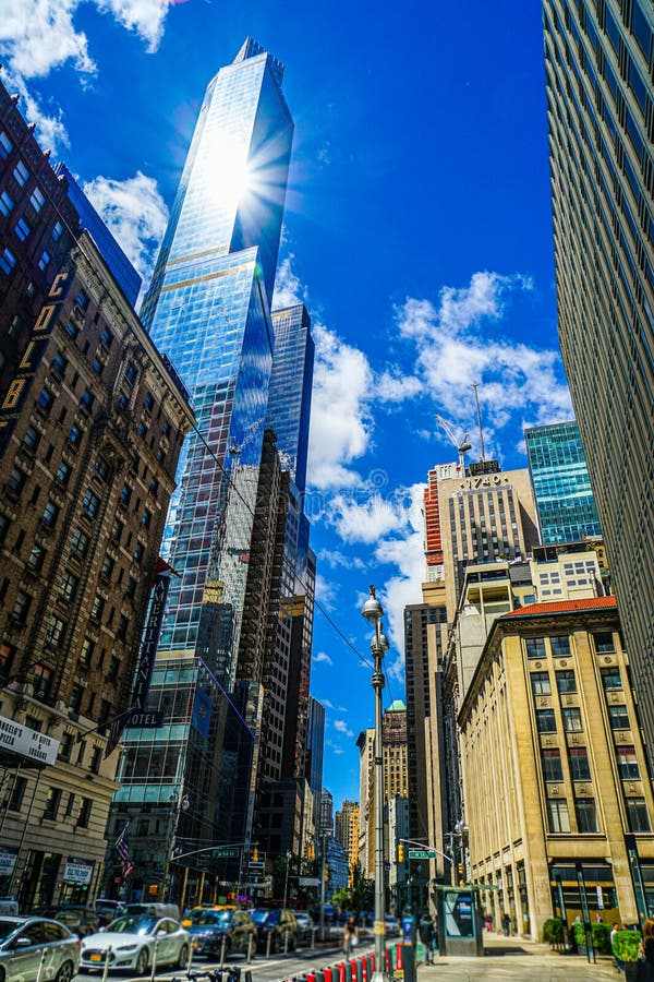 Reflective Skyscrapers (New York) Stock Photo - Image of modern ...