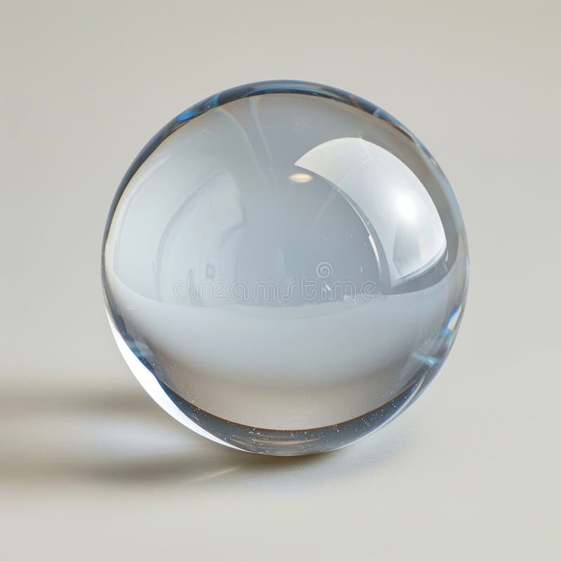 Reflective Sphere with Distorted Scenery Stock Photo - Image of unique ...