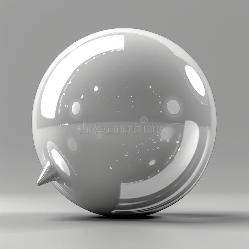 Reflective Sphere Showcases Modern Design in Minimalist Display Stock ...