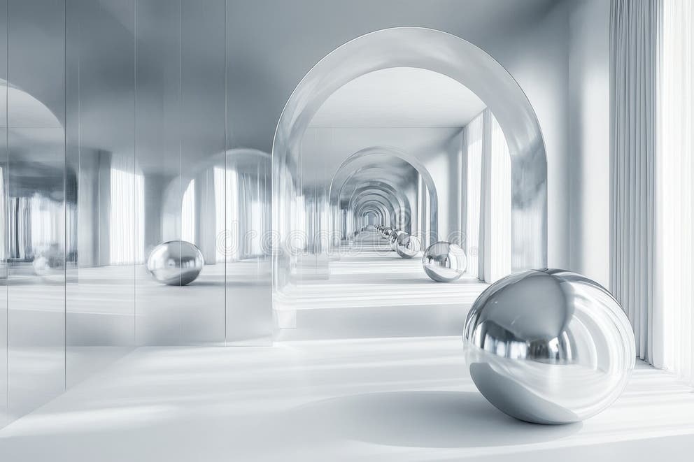 Reflective Spheres Create an Illusion of Depth in an Ultra-modern ...