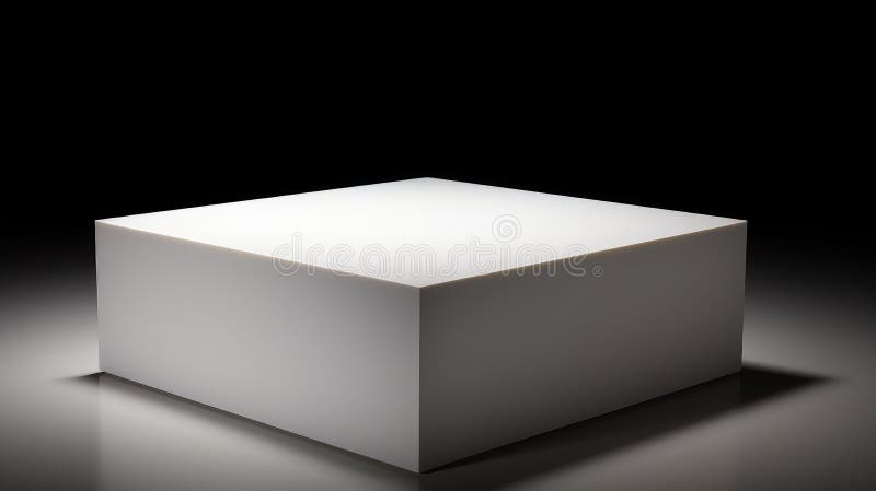 Reflective Square White Box Stock Illustration - Illustration of ...