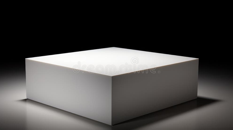 Reflective Square White Box Stock Illustration - Illustration of ...