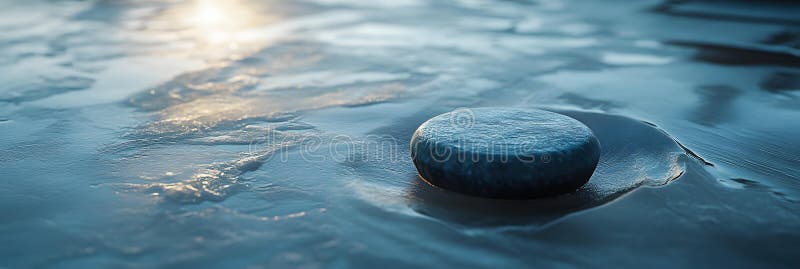 Reflective Surface with Central Object Stock Illustration ...
