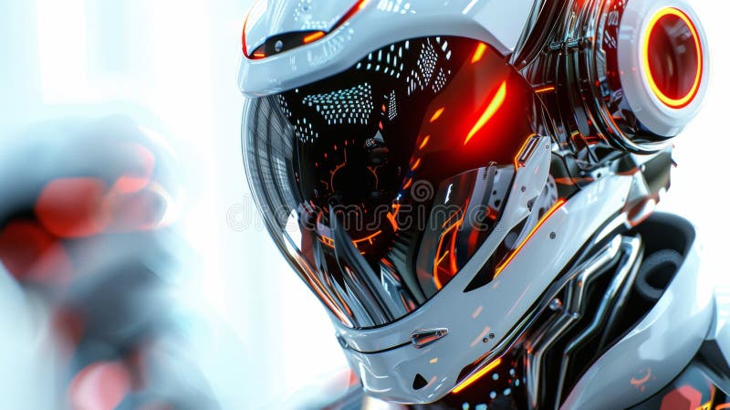 The Reflective Surface of a Hightech Cybernetic Suit Worn by One of the ...