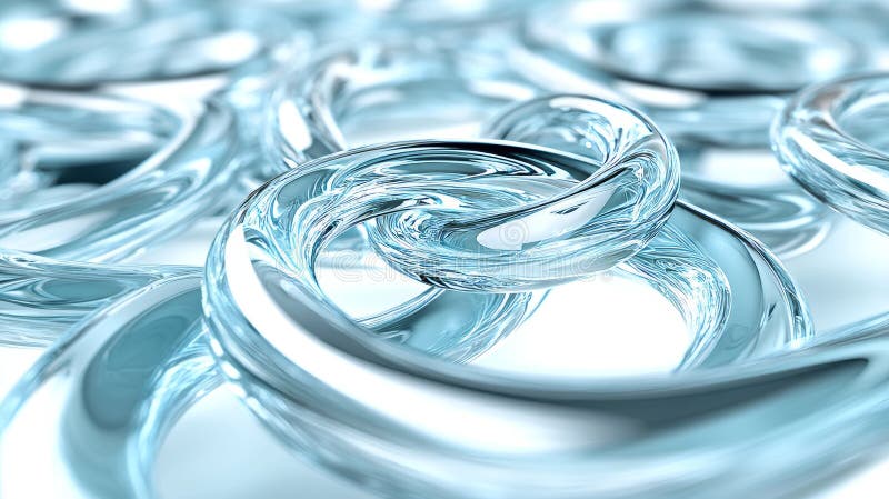 On a Reflective Surface, an Infinity Symbol is Created from Fractured ...