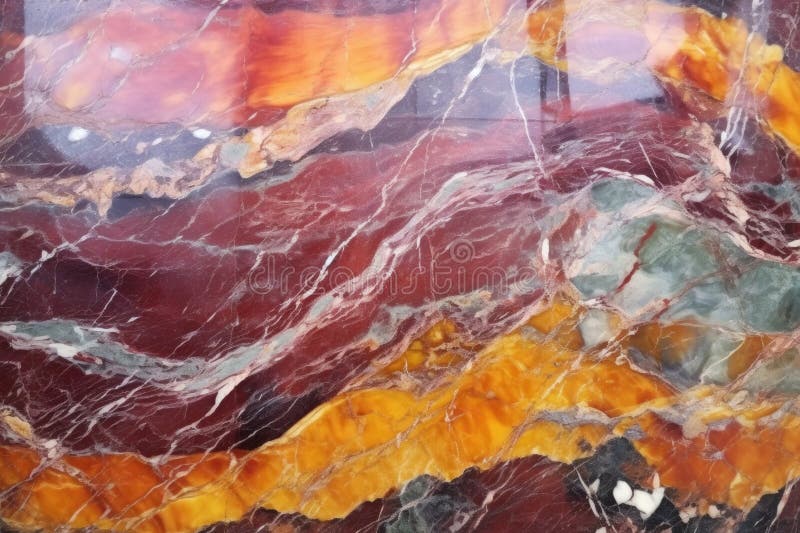 Reflective Surface of Polished, Rainbow Marble Stock Illustration ...