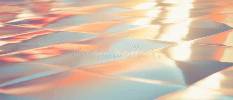 Reflective Surfaces Showcasing Geometric Patterns Under Vibrant ...