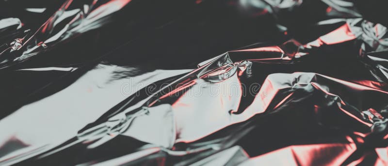 Reflective Texture of Crinkled Aluminum Foil Creates Intriguing ...