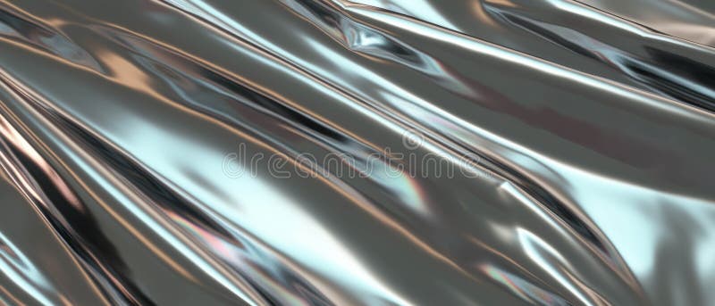 Reflective Texture of Shiny Aluminum Foil Creating Unique Patterns and ...