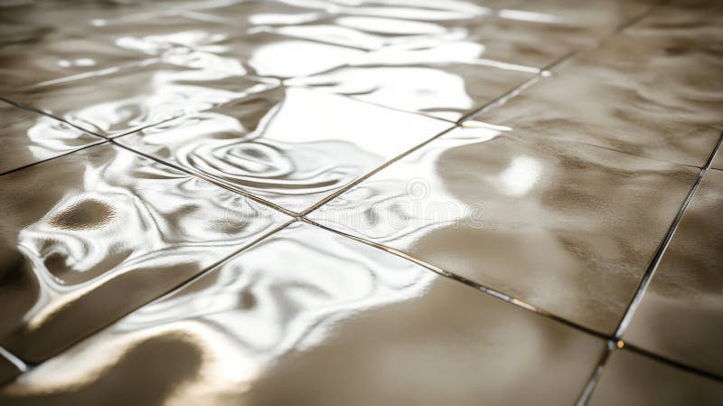 Reflective Tiles Showcase Light and Shadow Patterns Stock Illustration ...