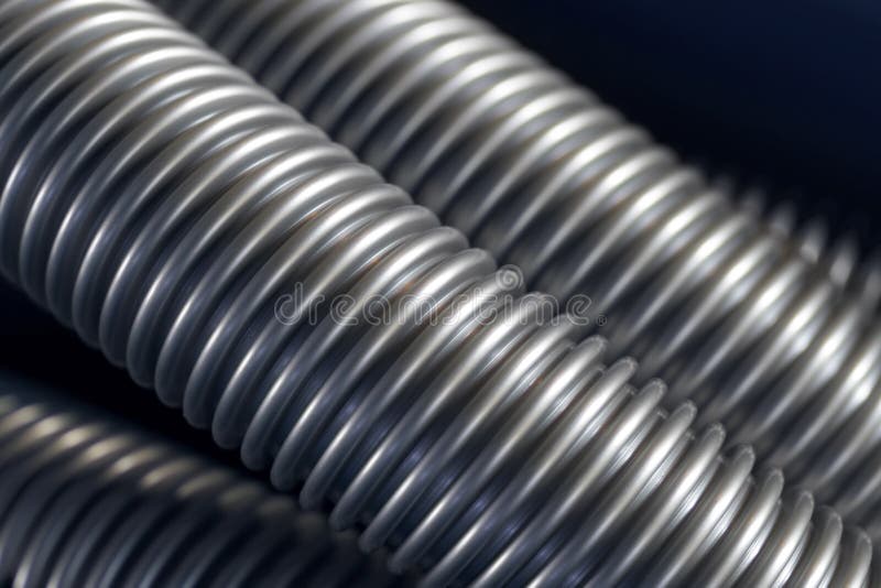 Reflective tubes detail stock image. Image of background - 34500025