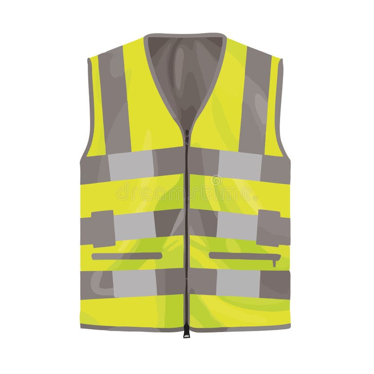 Reflective vest uniform stock vector. Illustration of vector - 278965555