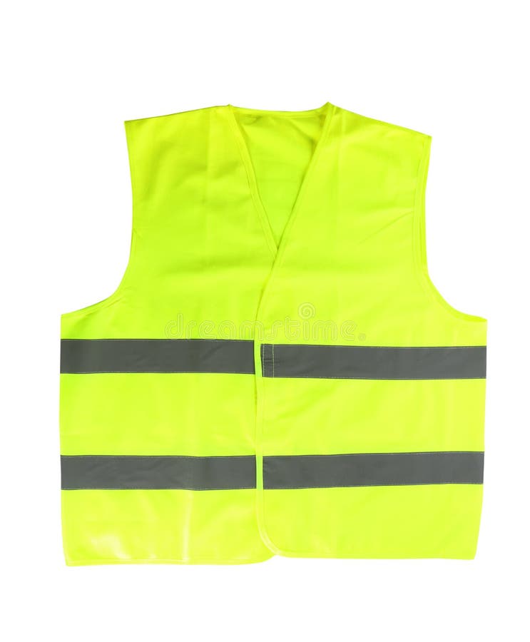 Reflective Vest on White Background. Stock Photo - Image of engineer ...