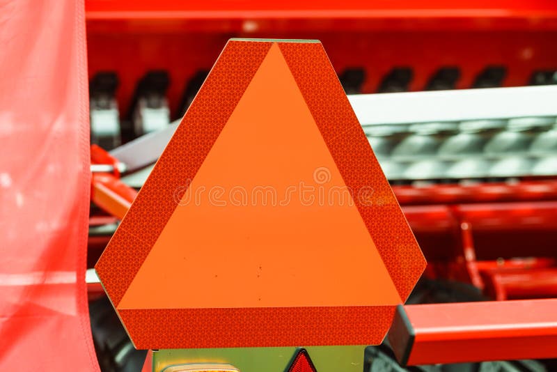 Reflective warning sign stock image. Image of emergency - 143149339