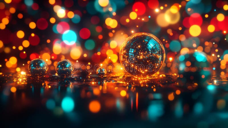 Reflective Water Floating Abstract Geometric Shapes Stock Photos - Free ...