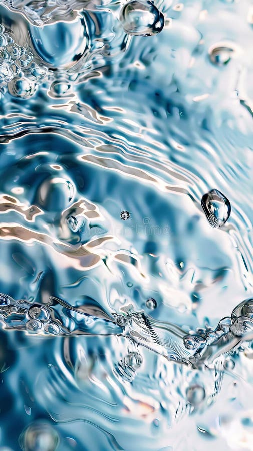 A Stunning Water Splash Erupts Against a Deep Blue Backdrop ...