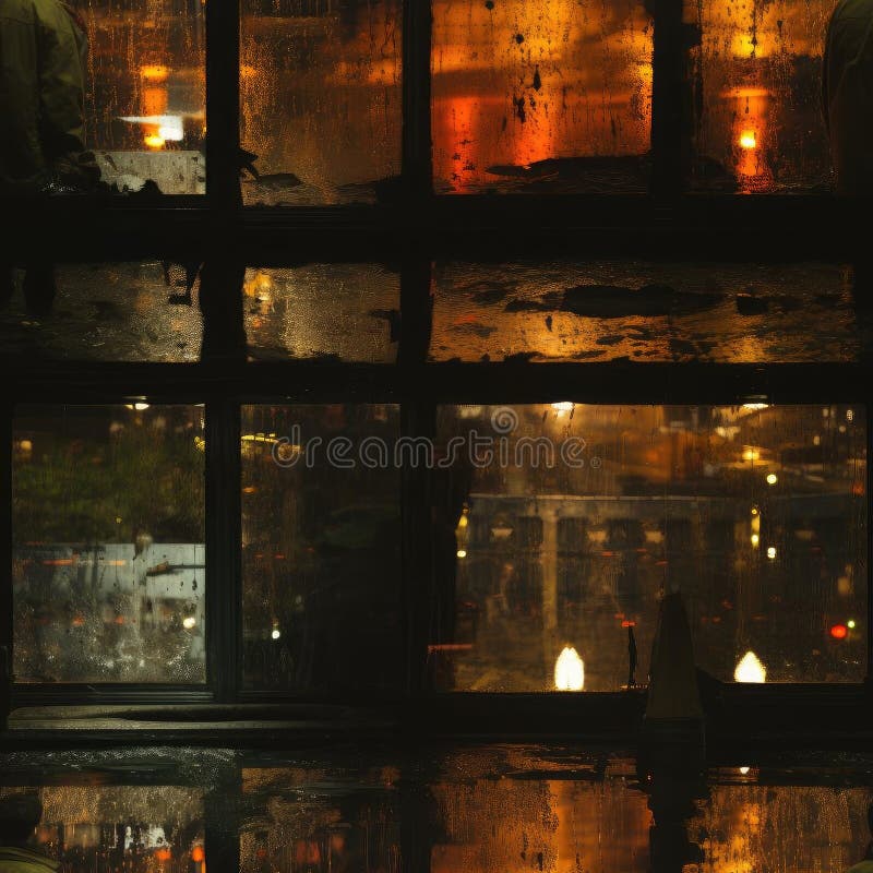 Reflective Windows in a Darkly Romantic Style with Pensive Stillness ...