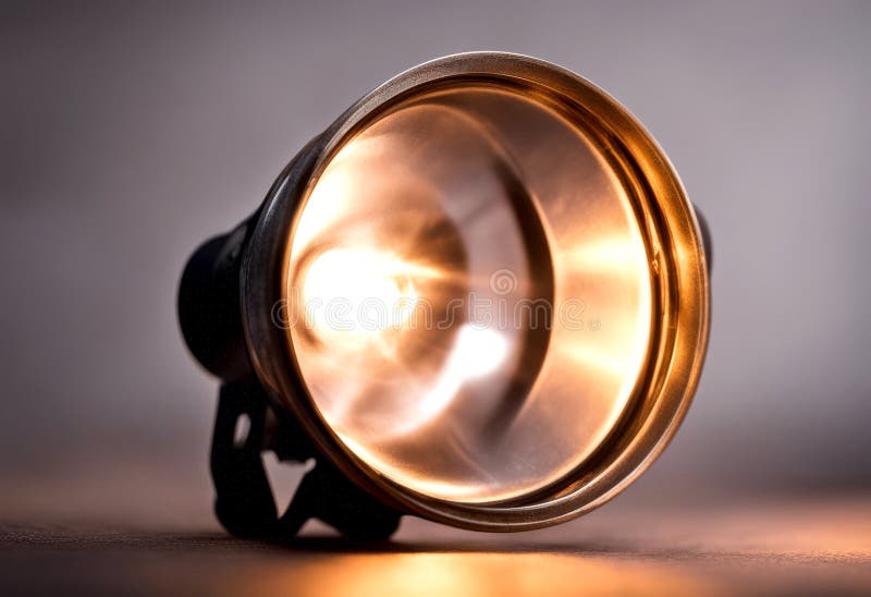 Reflector Warm Lamp Spotlight Smoke Halogen Ray Light Fog Mist Stock ...