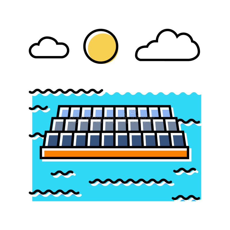 Reflectors Solar Panel Color Icon Vector Illustration Stock Vector ...