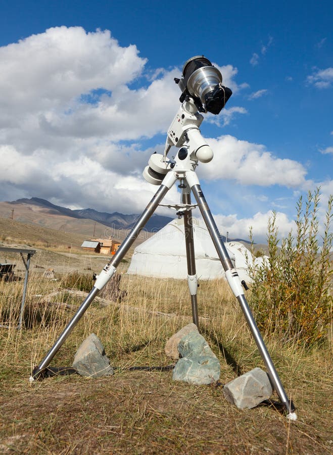 A Reflex Camera Mounted on a Tripod. Stock Image - Image of mounted ...