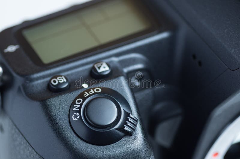 Reflex Camera Power Switch Off Mode Stock Photo - Image of dslr ...