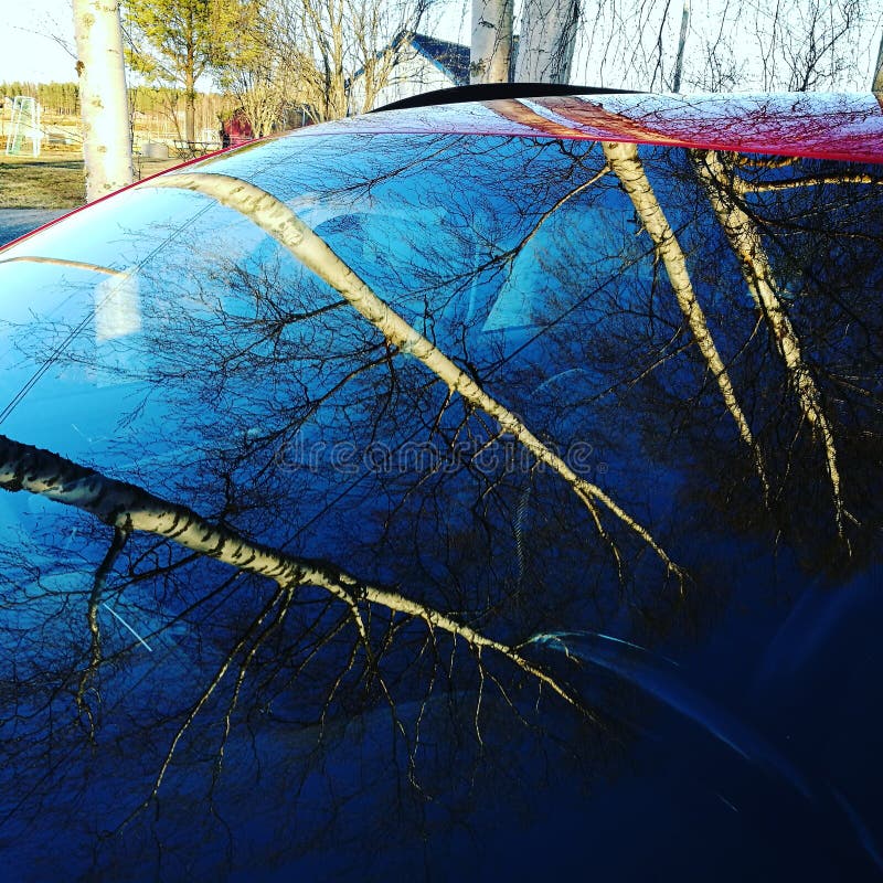 Reflex on a car stock photo. Image of abstract, drops - 92805180