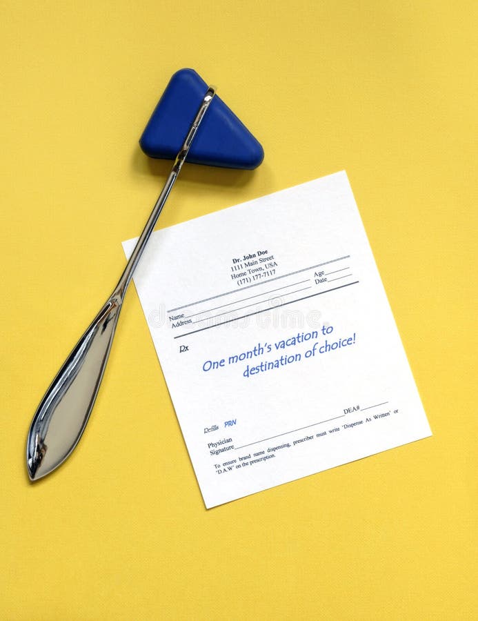 Reflex Hammer And Blank Script Stock Image Image Of Note Communication 5254671
