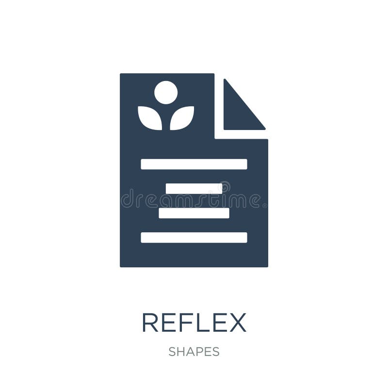 Reflex Icon in Trendy Design Style. Reflex Icon Isolated on White ...