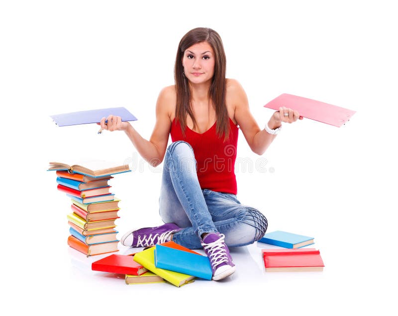 Mujer estudiosa imagen de archivo. Imagen de escritura - 31686311