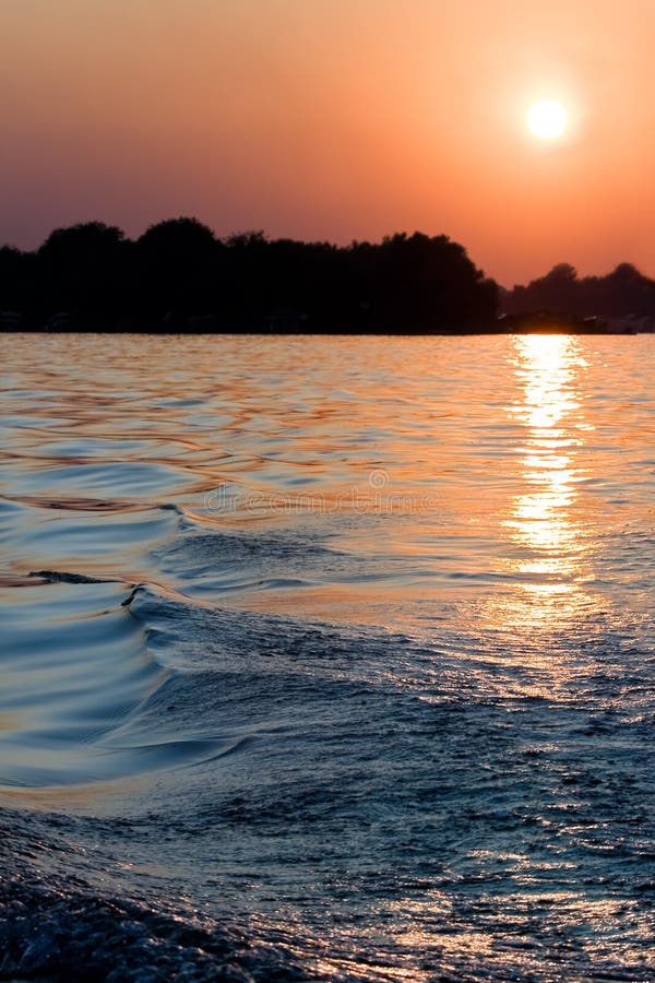 Reflexion stock photo. Image of boat, golden, relax, shining - 11366774