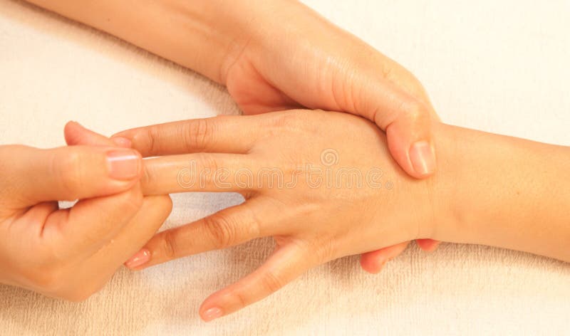 Reflexology Hand Massage, Spa Hand Treatment Stock Image - Image of ...