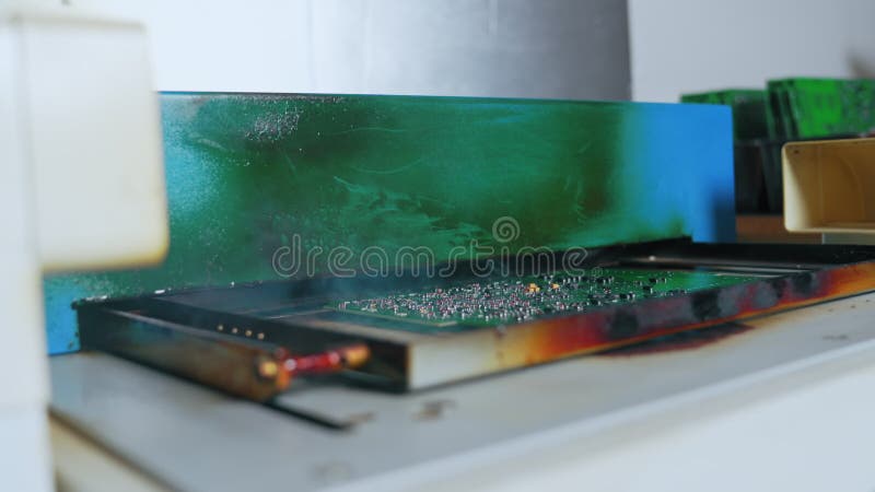 Reflow Soldering Furnace Used on Mounted PCB Printed Circuit Board ...