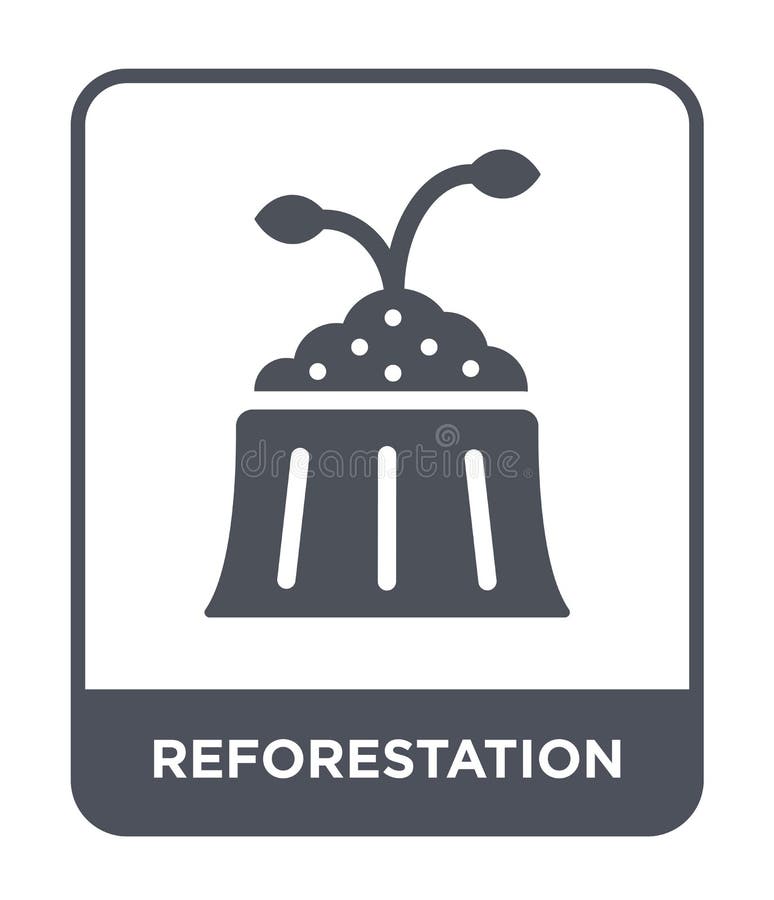 Reforestation Icon or Logo Isolated Sign Symbol Vector Illustration ...