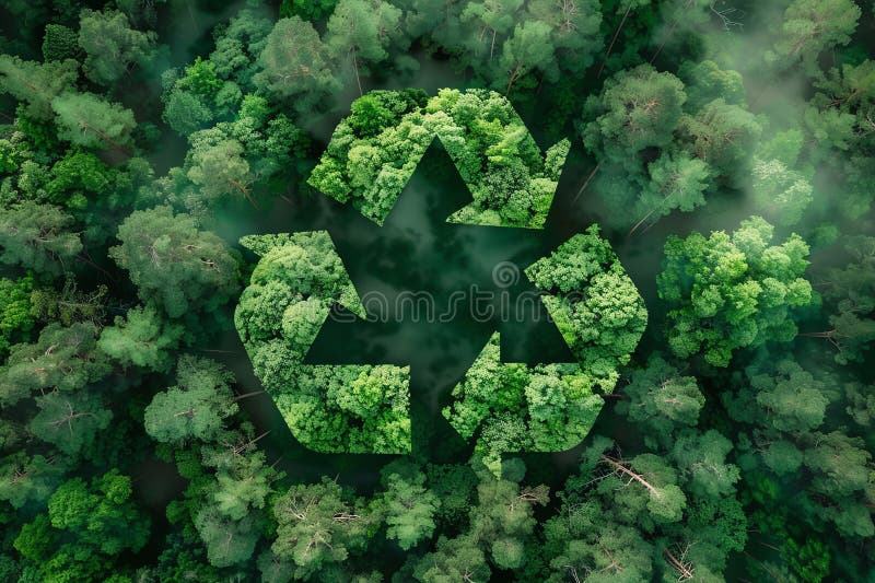 Reforestation Illustration Concept, AI Generated Stock Illustration ...