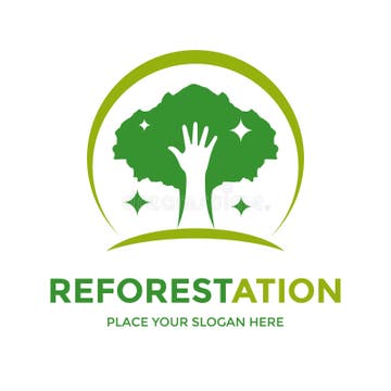 Reforestation Vector Logo Template Stock Vector - Illustration of life ...