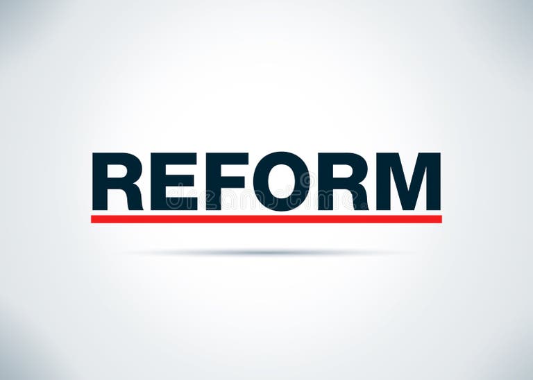 Reform Abstract Flat Background Design Illustration Stock Illustration ...