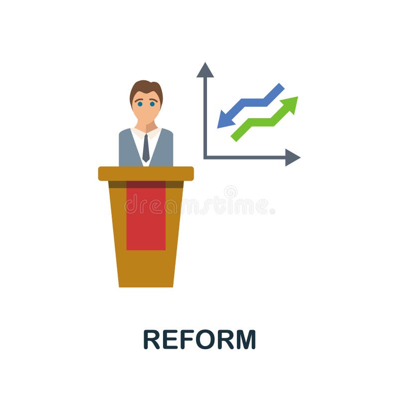 Reform Flat Icon. Color Simple Element from Activism Collection ...