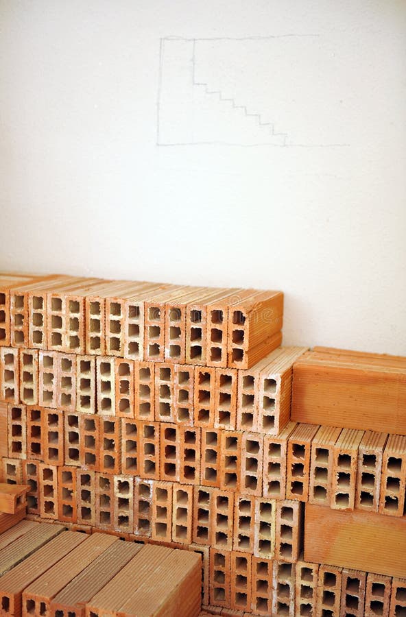 Reform of the House, Stacked Bricks Stock Image - Image of partition ...