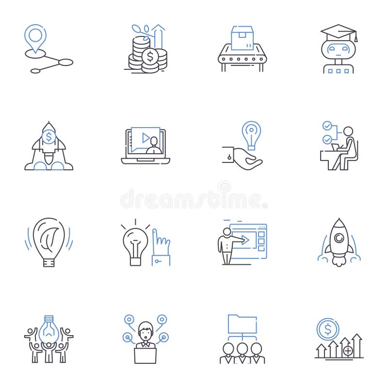 Reform Line Icons Collection. Change, Progress, Innovation, Adjustment ...