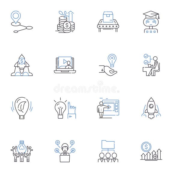 Reform Line Icons Collection. Change, Progress, Innovation, Adjustment ...