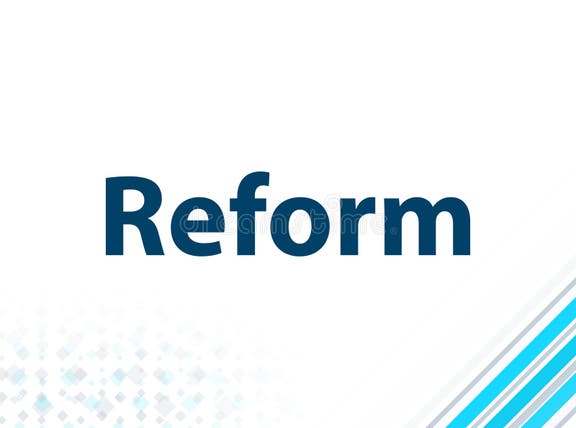 Reform Modern Flat Design Blue Abstract Background Stock Illustration ...