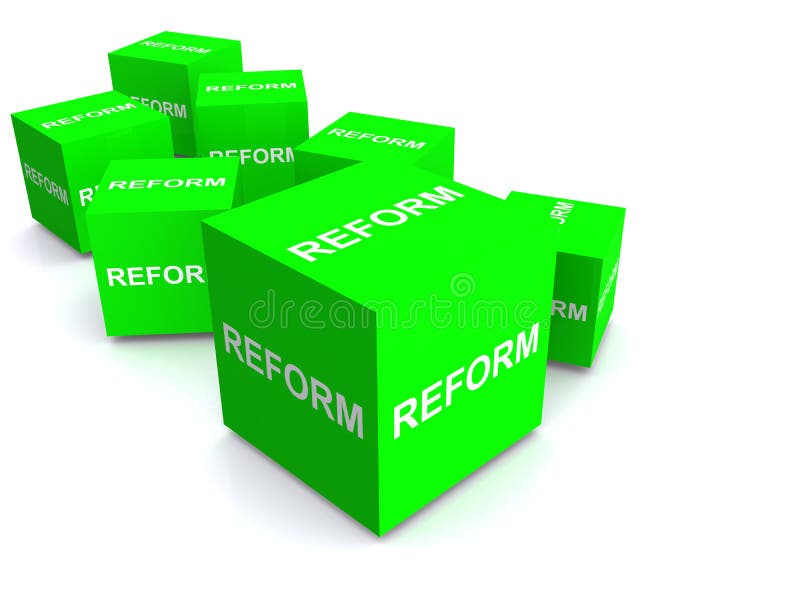 Reform word blocks stock illustration. Illustration of lifestyle ...