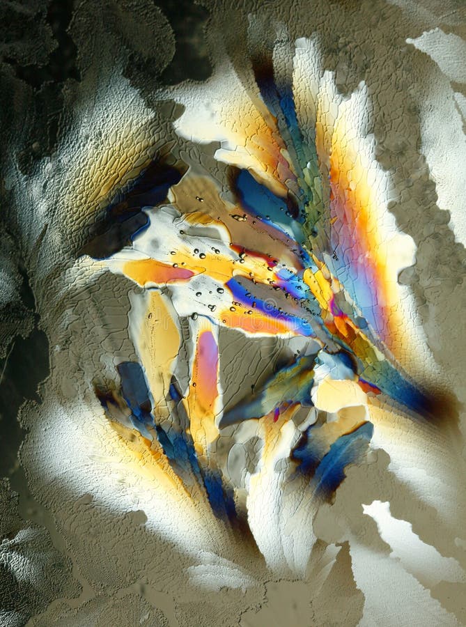 Refracted Color in Ice Crystal Stock Image - Image of colour ...